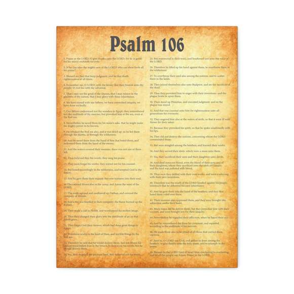 Express Your Love Gifts | Art | Scripture Sign Psalm 6 Chapter Gold Bible Canvas Christian Wall ...